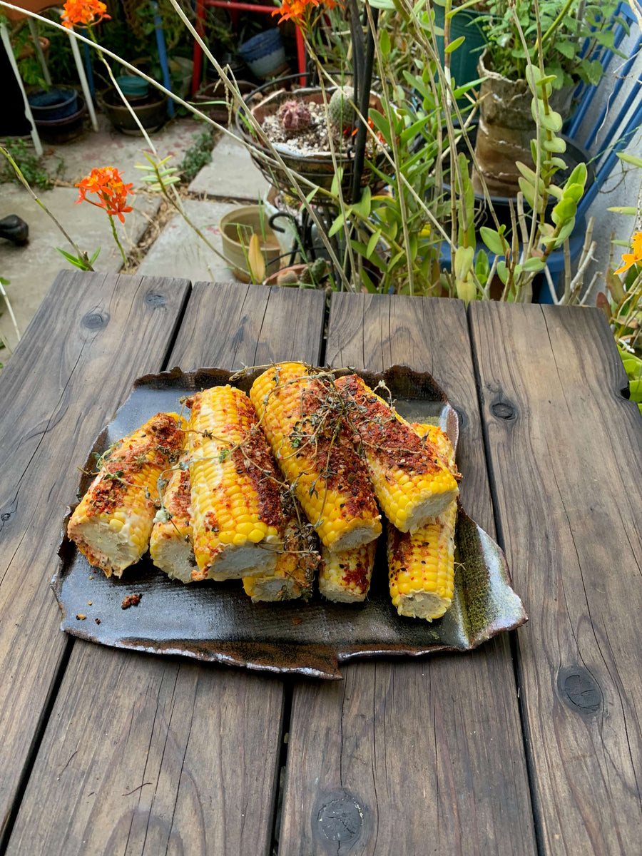Steamed Sweet Corn with Chili Spice Crema Schmear | Ready. Chef. Go!